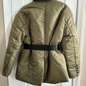 Source Unknown | Jackets & Coats | Nwot Source Unknown Green Belted ...
